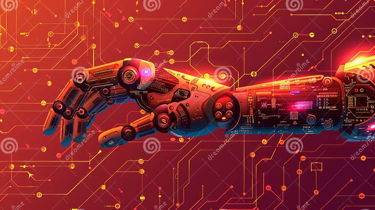 Futuristic Cybernetic Arm a Glimpse into Advanced Robotics and AI ...
