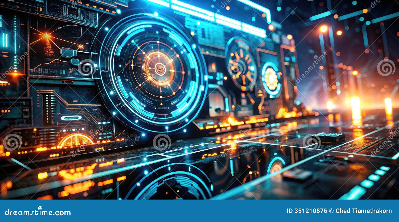 Futuristic Cyberpunk UI Template Innovative Interface Design with a ...