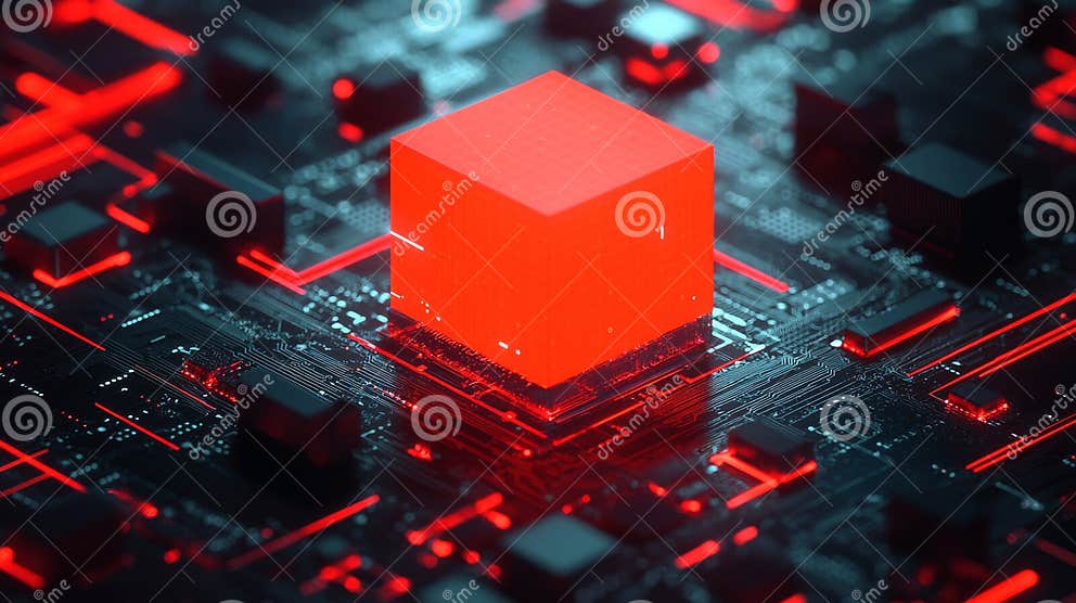 Futuristic Cybersecurity Network Protected by a Glowing AI-powered ...