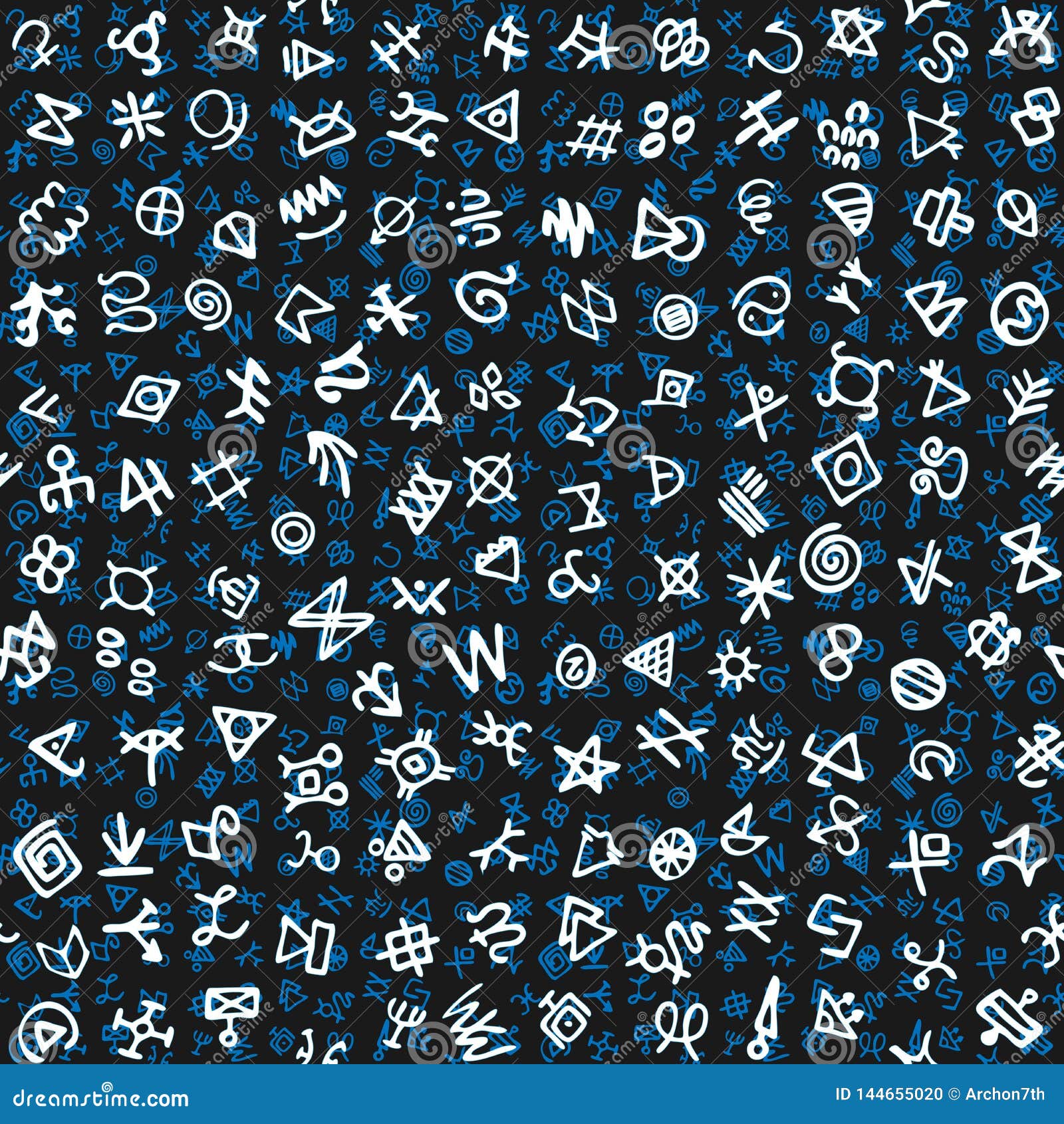 Unknown Alphabet, Alien Hieroglyphics Symbols Cartoon Vector ...