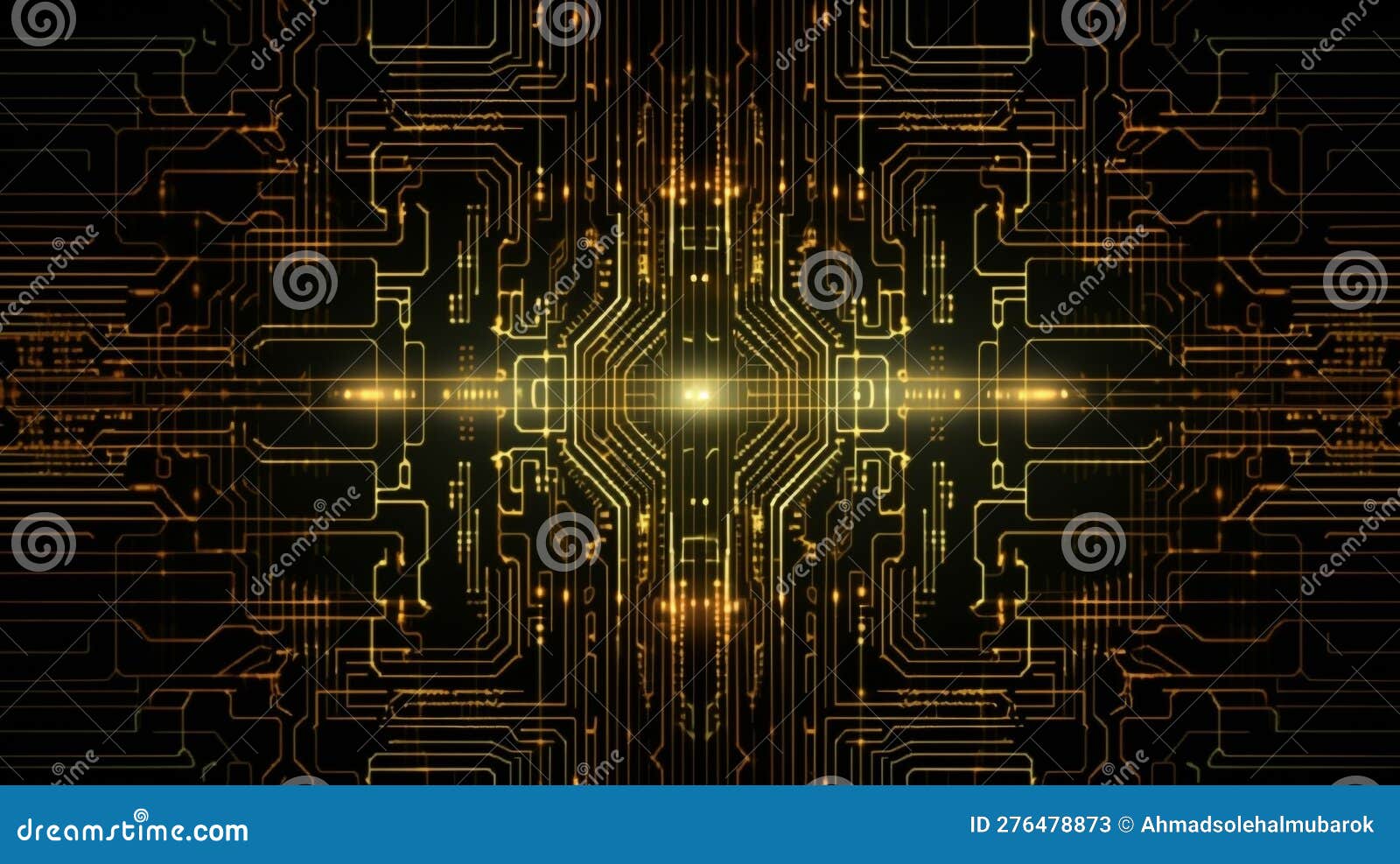 Futuristic Cyberspace Technology Background Concept Stock Illustration ...