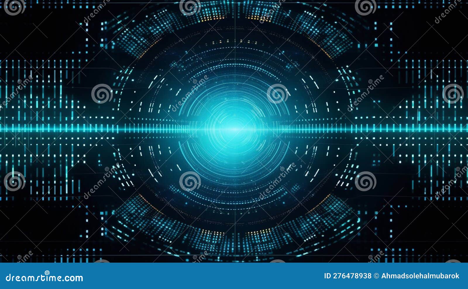 Futuristic Cyberspace Technology Background Concept Stock Illustration ...