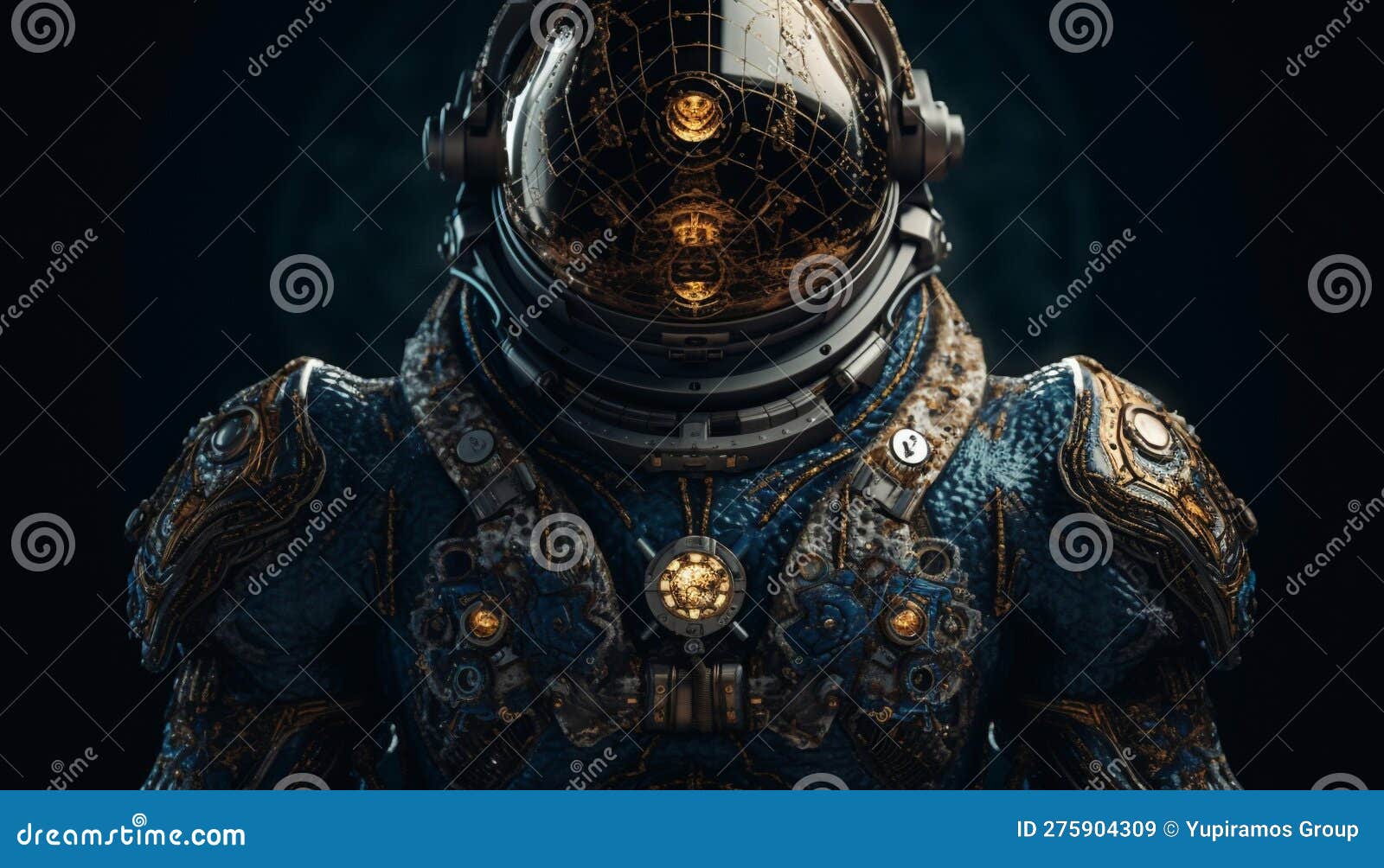 Futuristic Cyborg Army Men in Metal Suits Generated by AI Stock ...