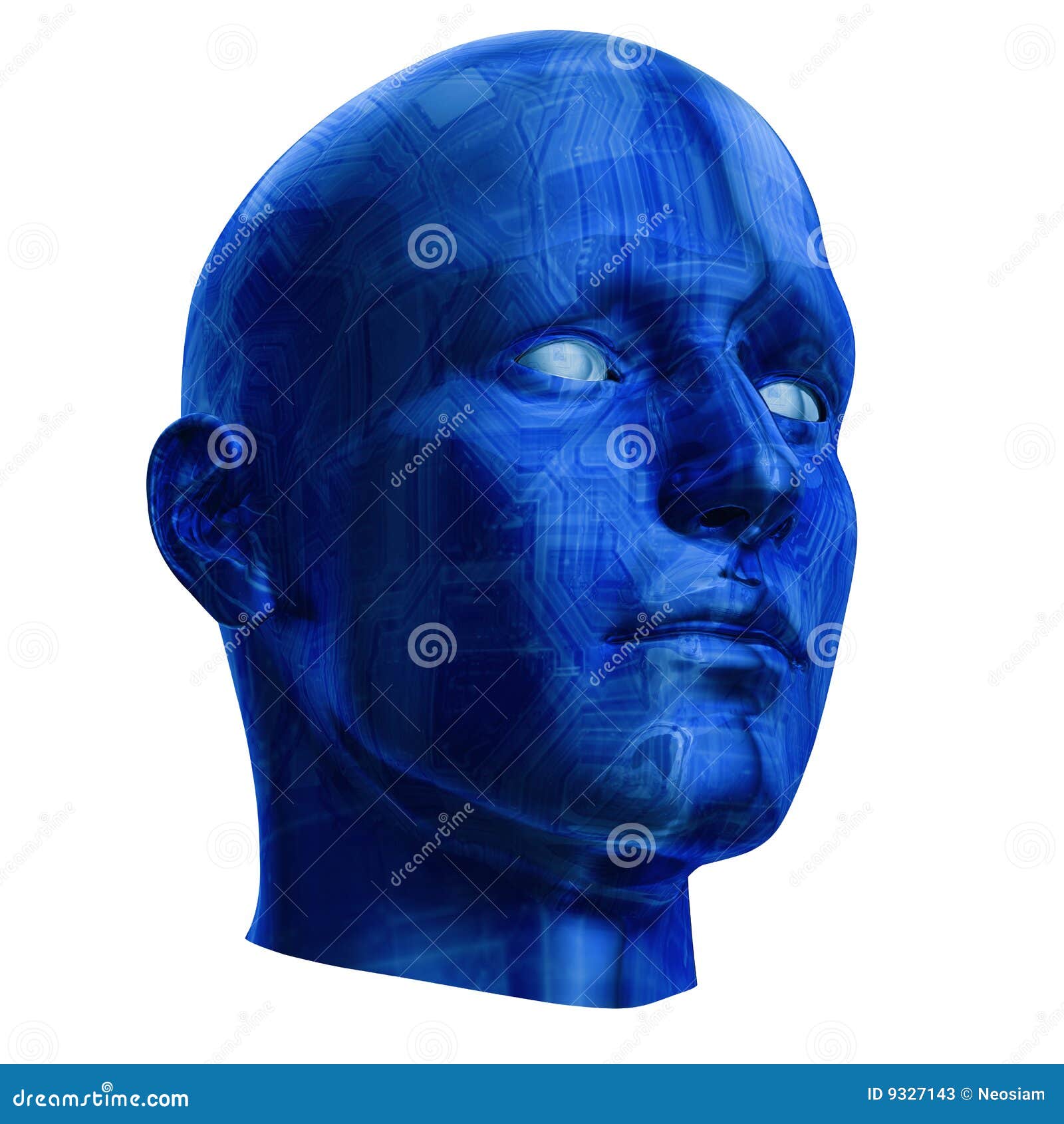 Cyborg Head Mascot Logo Design Royalty-Free Stock Photography ...