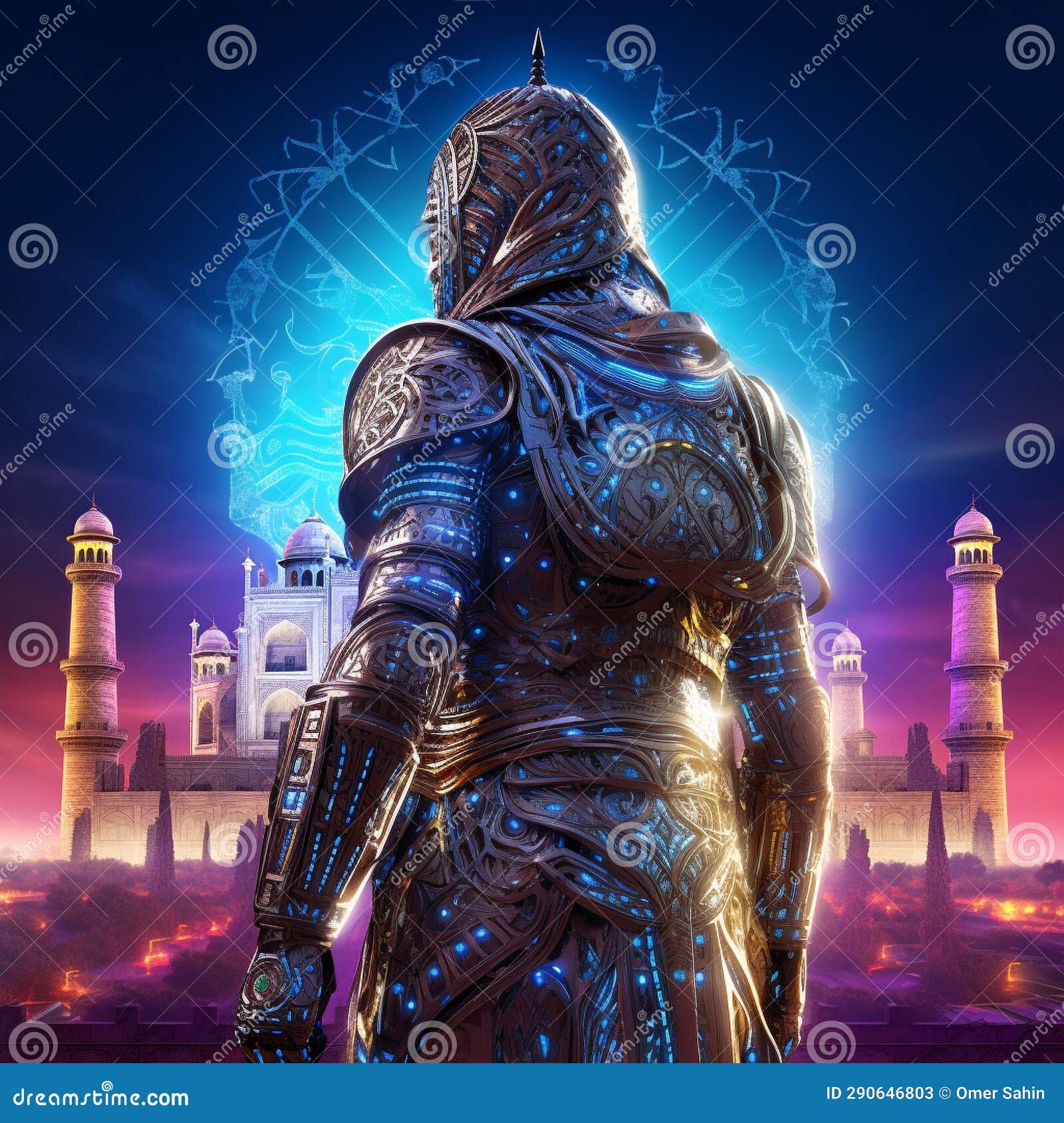 Futuristic Cyborg-like Creature Exploring Agra S Cultural Heritage ...