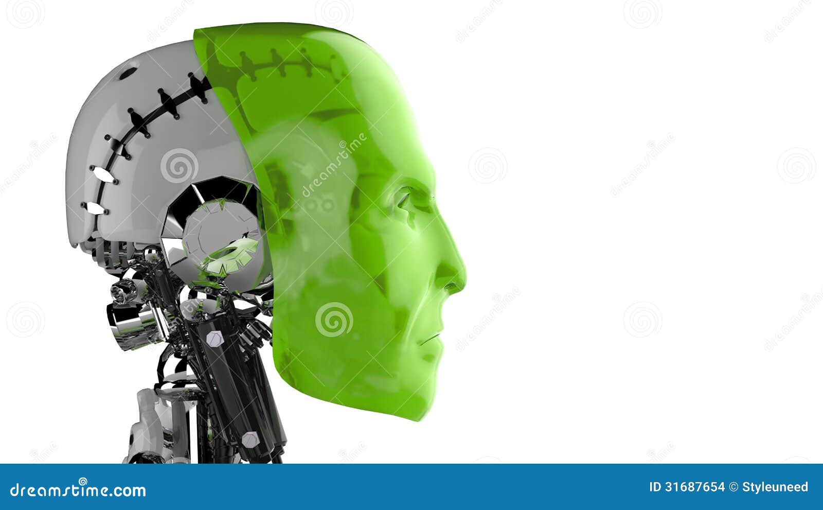 Futuristic cyborg stock photo. Image of machinery, technological - 31687654