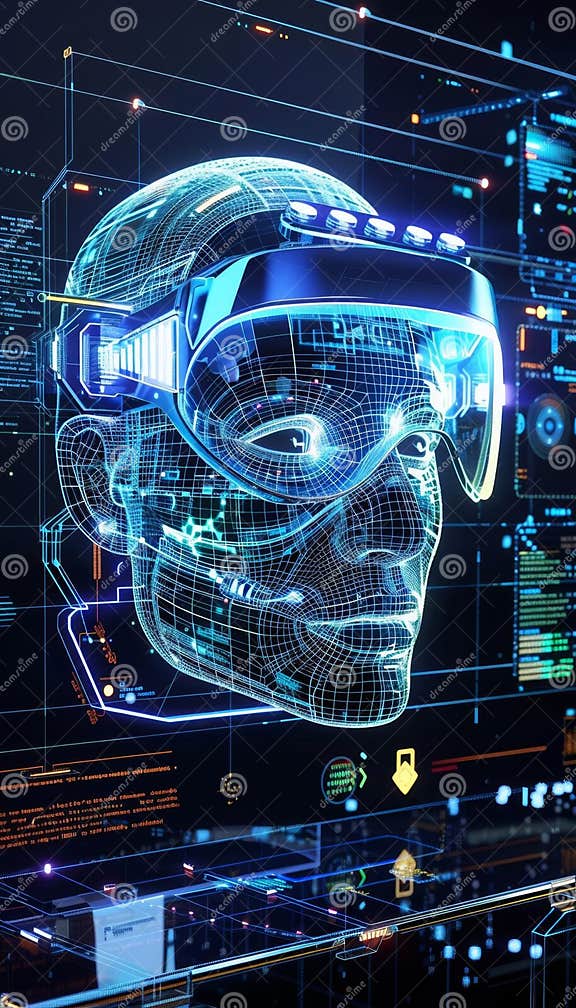 67 Futuristic 3D Hologram Interface with Virtual Augmented Reality ...