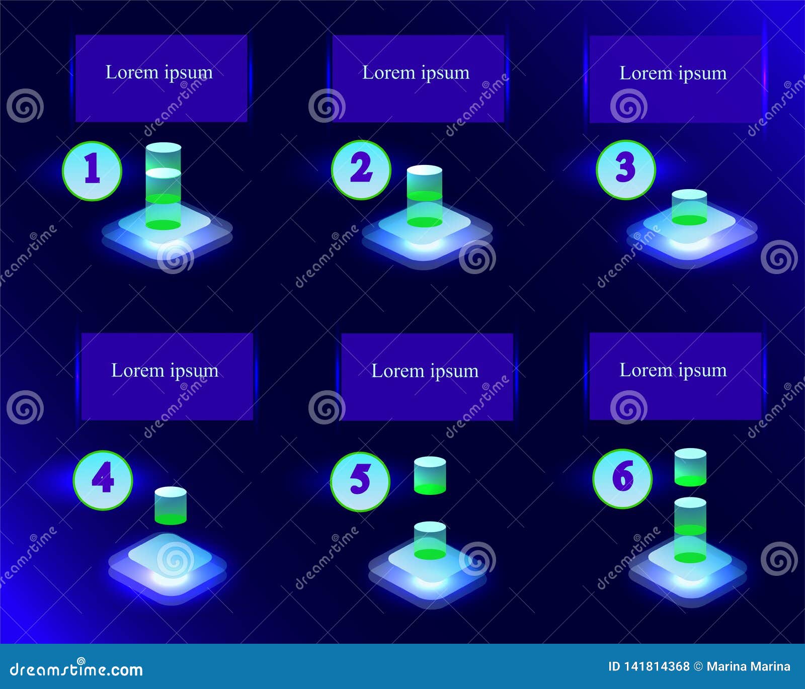 Infographics Isometric Statistics Vector.Futuristic 3d Isometric Stock ...