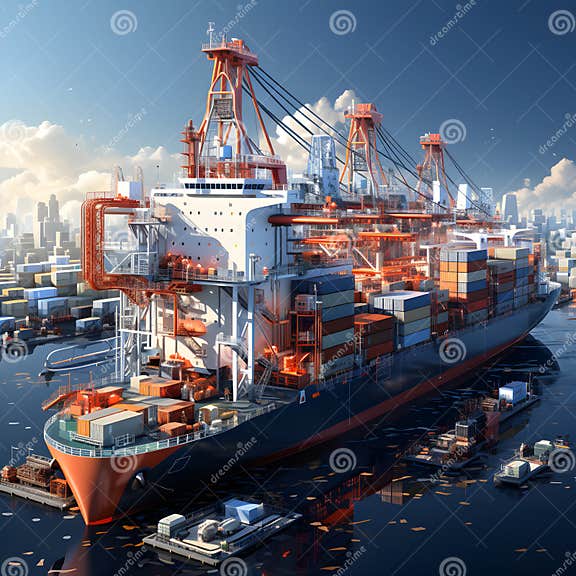 Futuristic 2D Isometric Illustration Showcasing Technologically ...