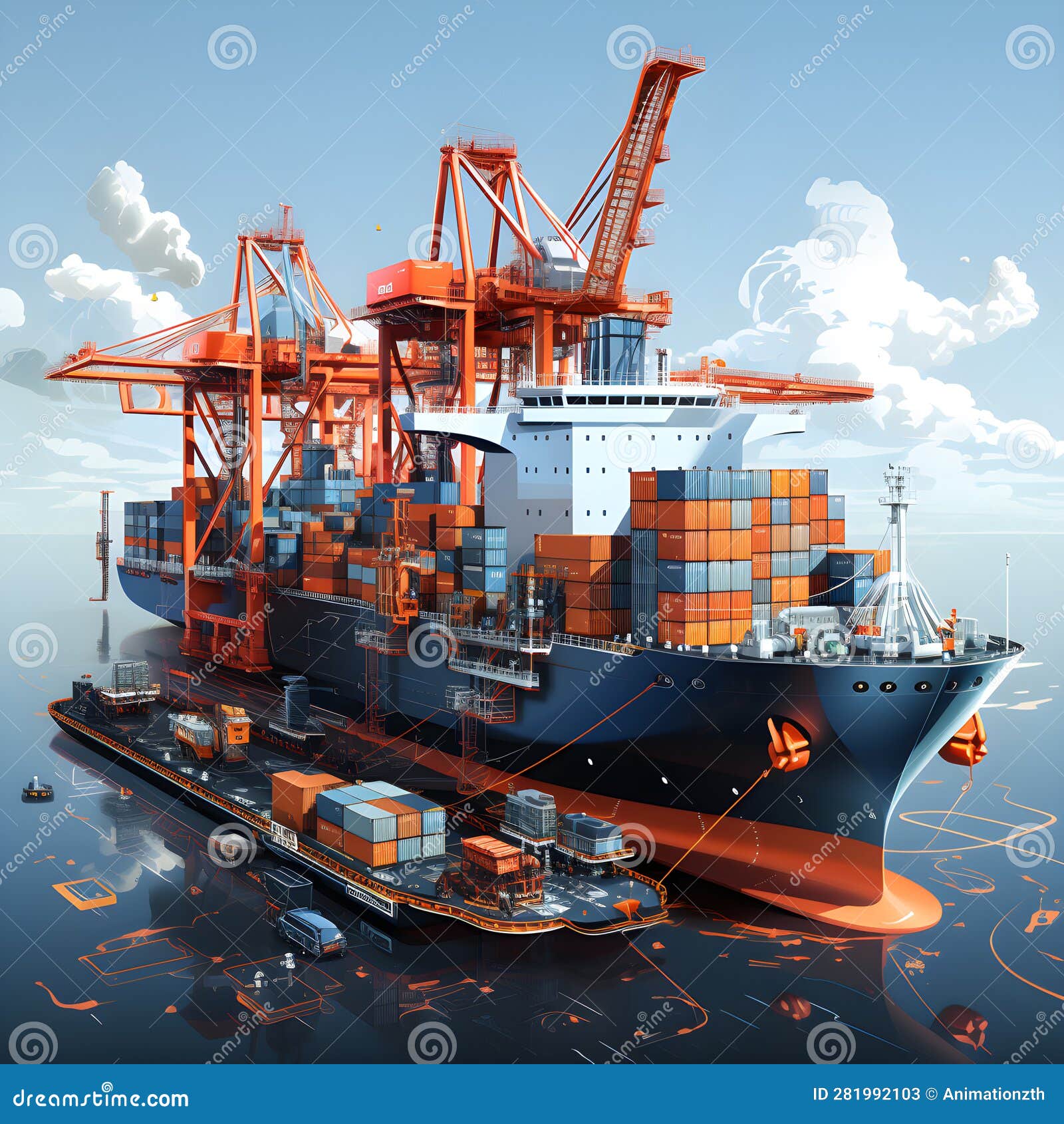 Futuristic 2D Isometric Illustration Showcasing Technologically ...