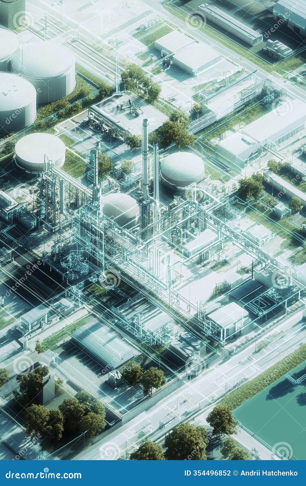 A Futuristic 3D Map of Industrial Parks with Spatial GIS Network Links ...