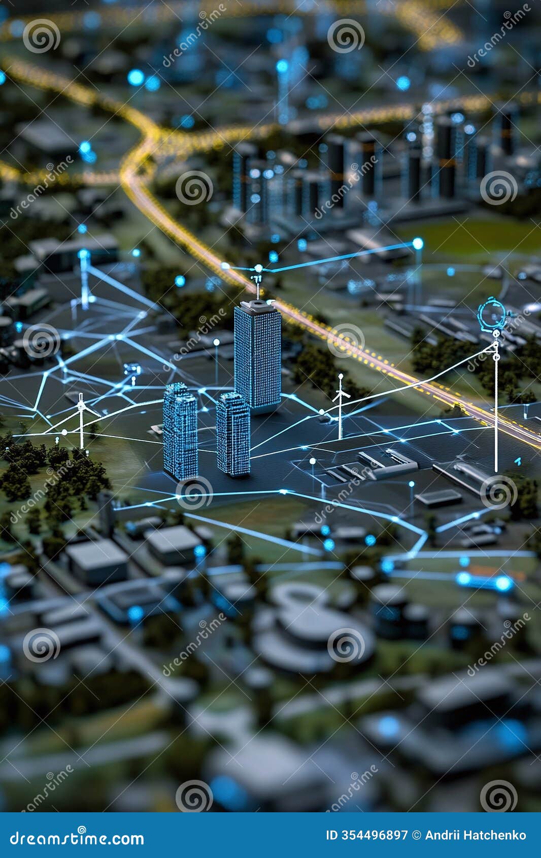 A Futuristic 3D Map of Industrial Parks with Spatial GIS Network Links ...