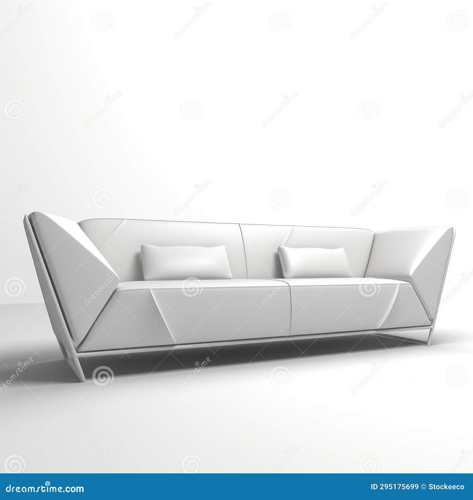 Futuristic 3d Minimal Sofa with Strong Negative Space Stock ...