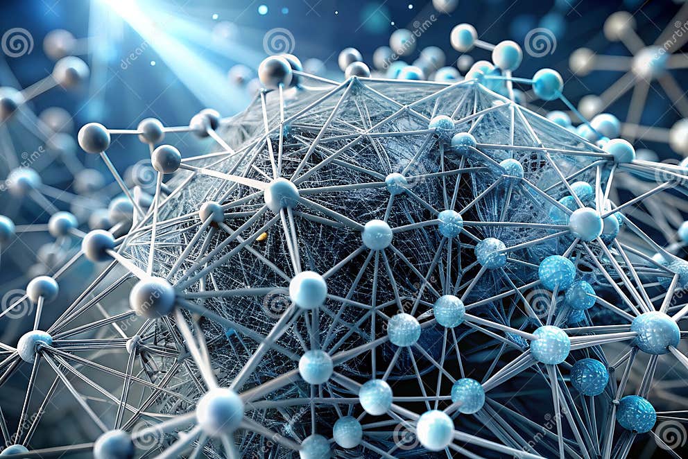 Futuristic 3D Plexus Array Abstract Particle Background & Big Data Network Visualization: Stock ...