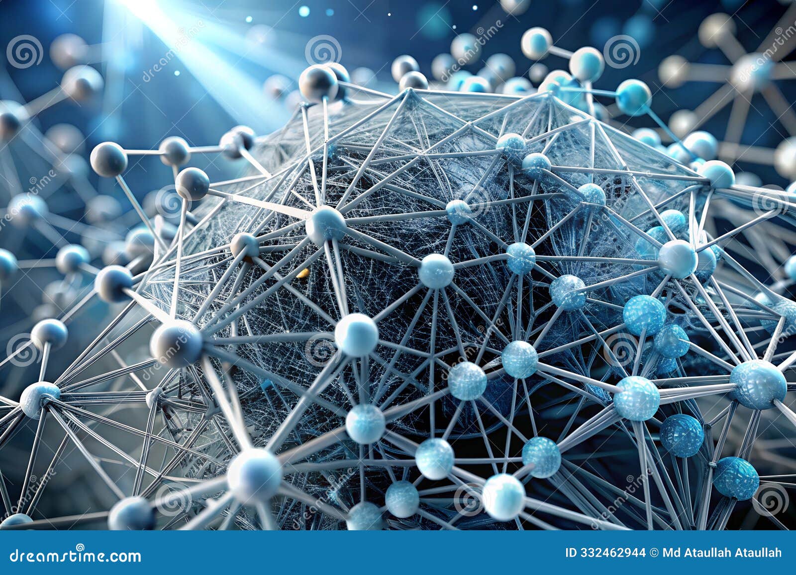Futuristic 3D Plexus Array Abstract Particle Background & Big Data Network Visualization: Stock ...