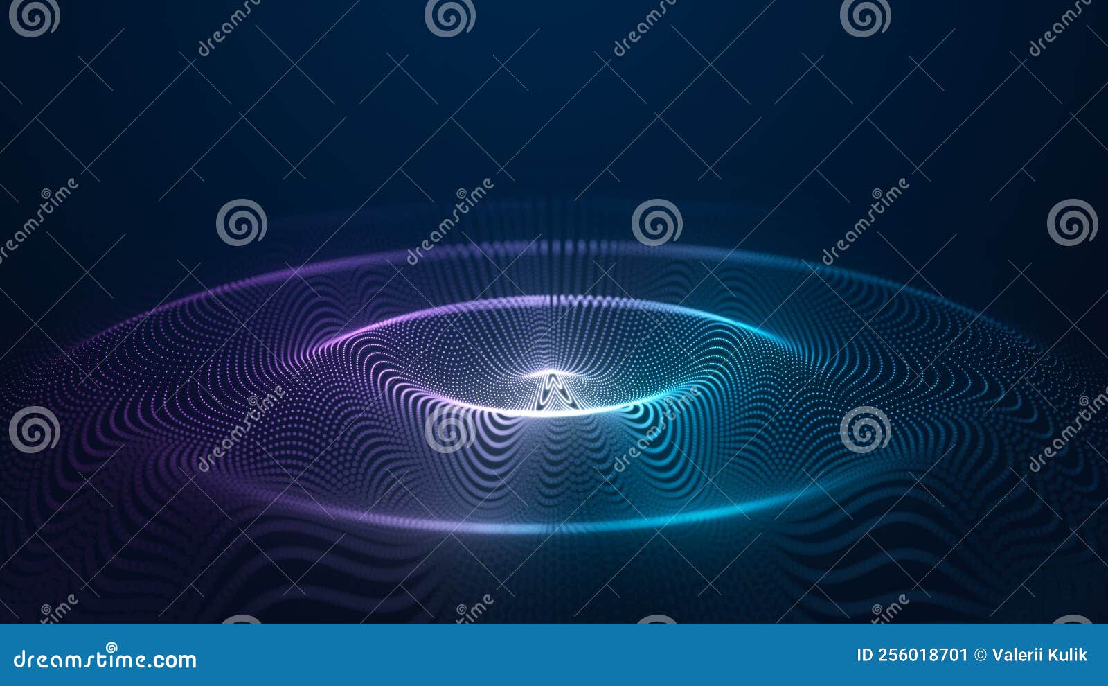 Futuristic Dark Background with Digital Particle Wave Effect. Big Data ...