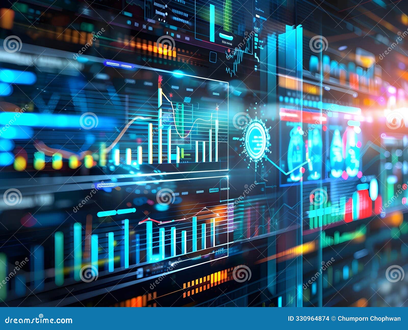 Futuristic Data Analytics Concept With Sorting Categorizing And ...
