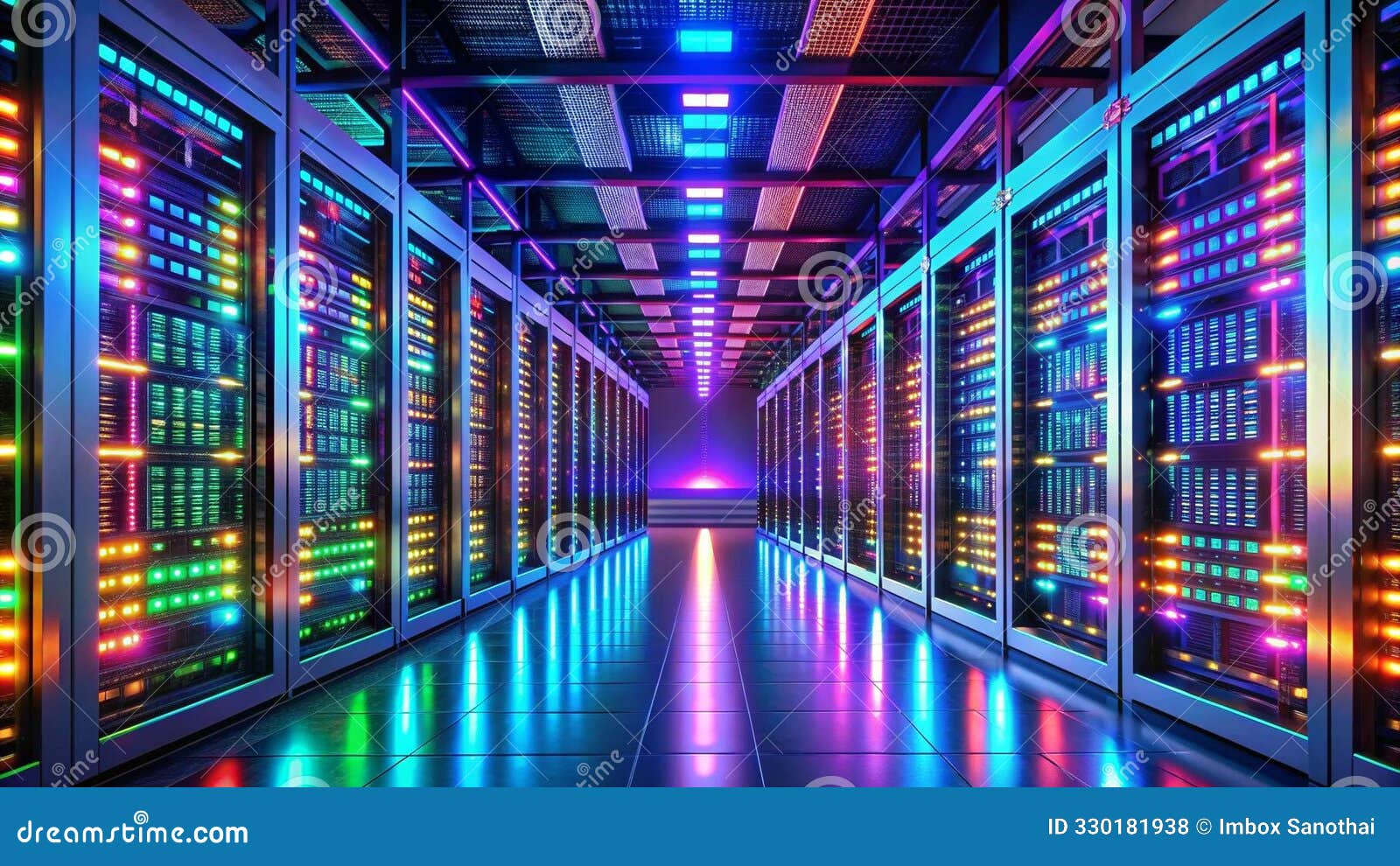 A Futuristic Data Center Symphony Server Racks with Dynamic LEDs ... A Futuristic Data Center Symphony Server Racks with Dynamic LEDs ...