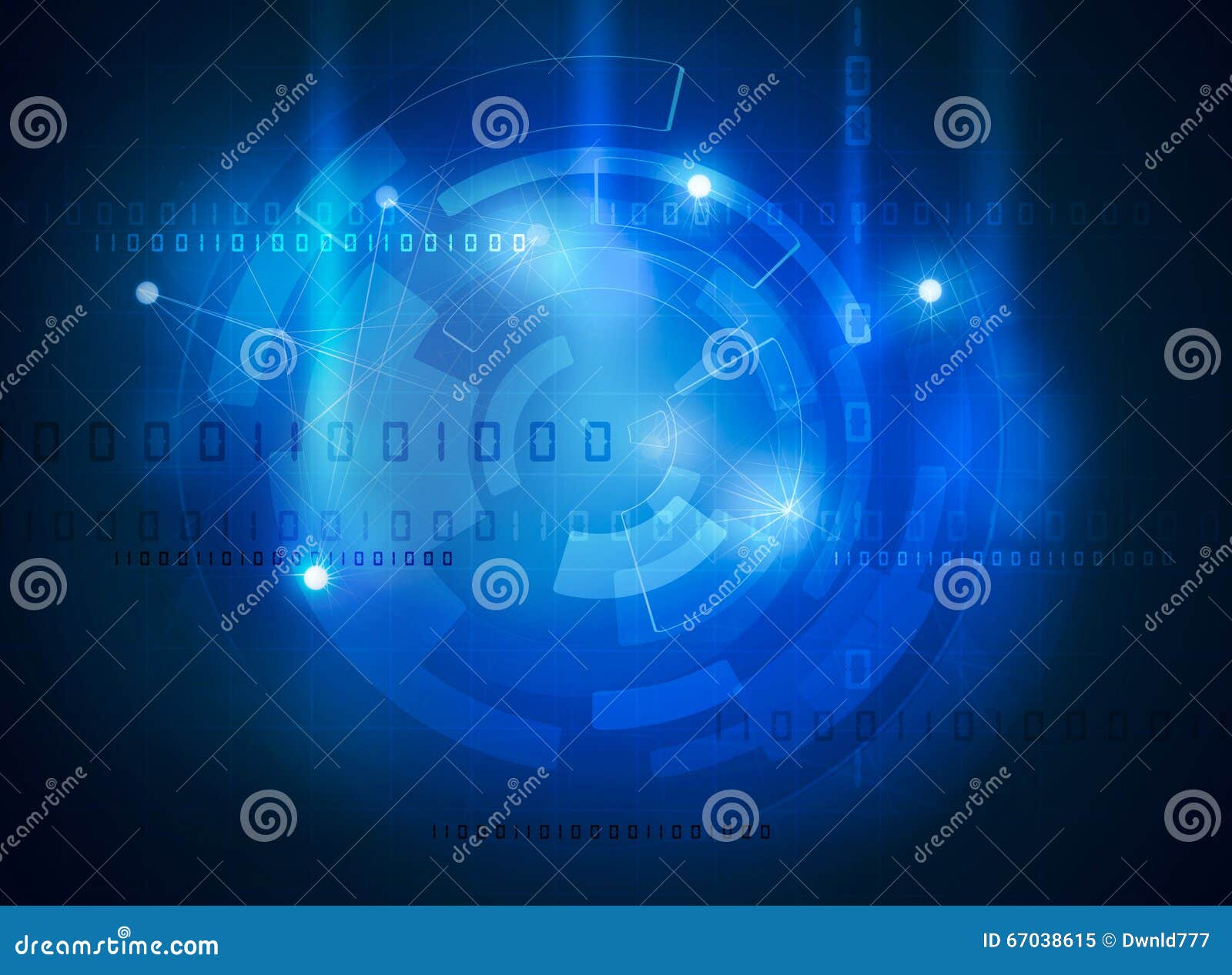 Futuristic Data High Tech Interface Stock Illustration - Illustration ...