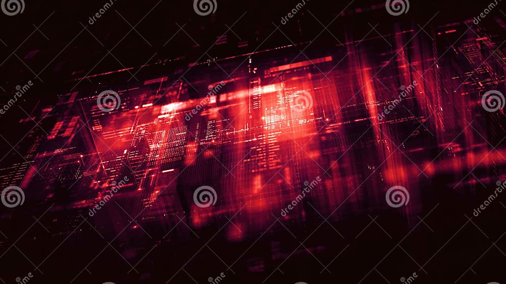 Futuristic Data Matrix Simulation Background Stock Image - Image of innovation, virtual: 337836619