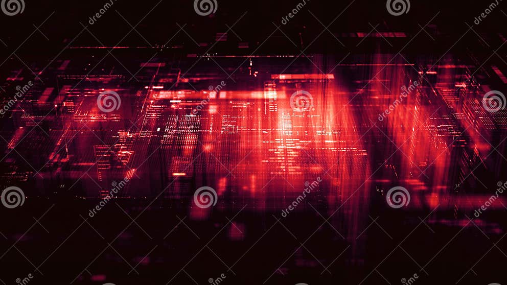 Futuristic Data Matrix Simulation Background Stock Image - Image of world, analytics: 337836625