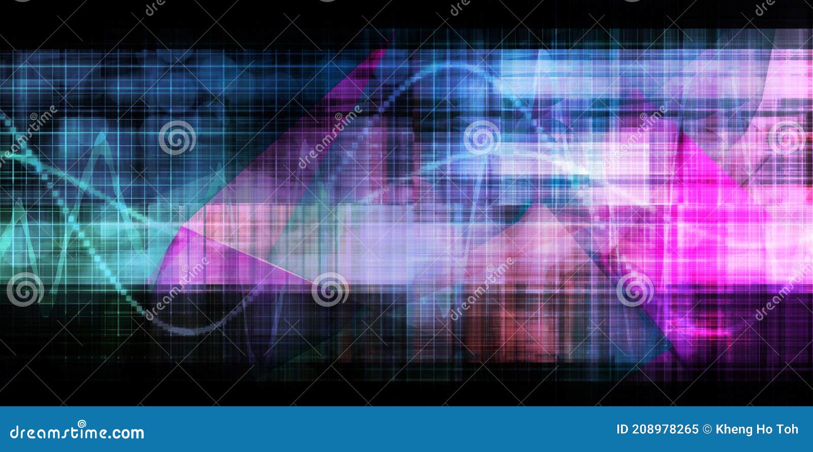 Futuristic Data Network stock image. Image of interface - 208978265