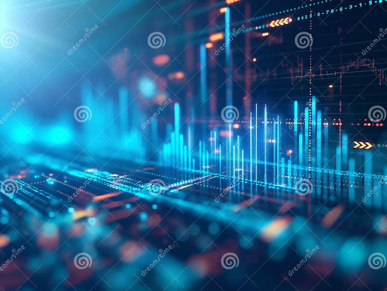 Futuristic Data Technology Concept Stock Image - Image of software ...