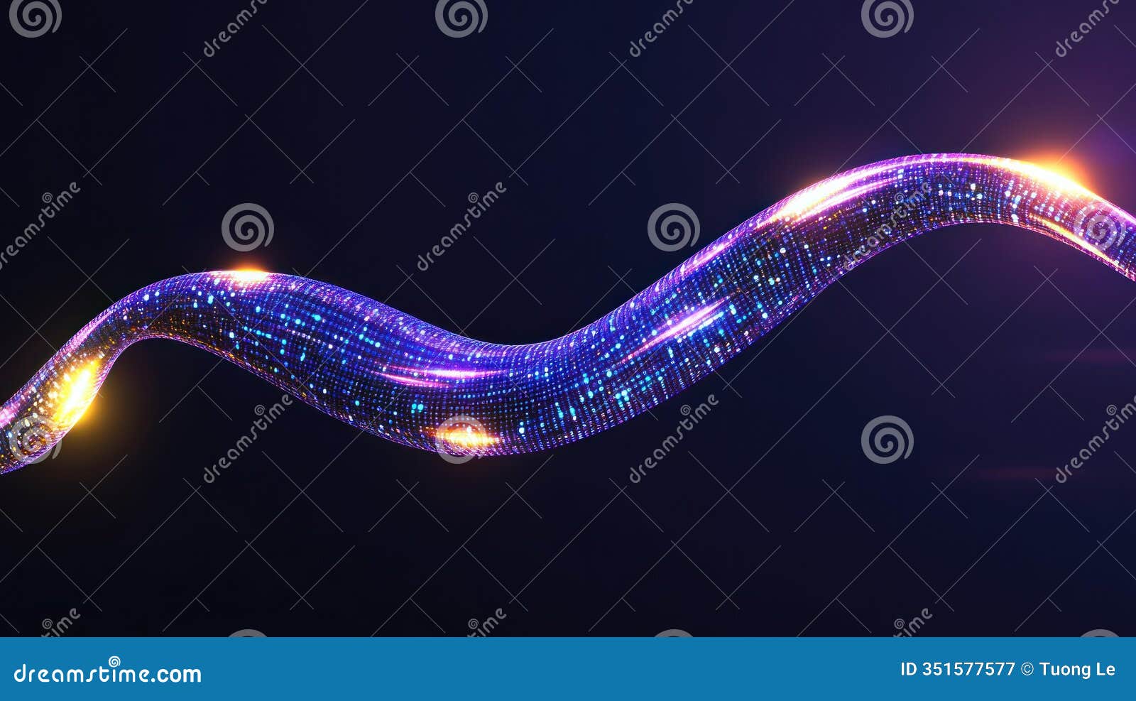 Modern Fluidity Composition Banner. Abstract Wavy 3D Liquid Shapes On ...