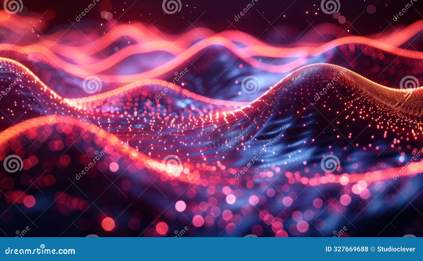 Futuristic Data Visualization - Generative Ai Stock Illustration - Illustration of pattern ...
