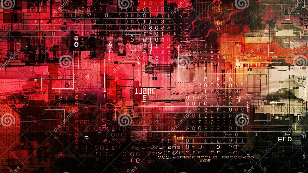Futuristic Data Visualization With Numbers Binary Code Cyberpunk Vibes And Virtual Reality 
