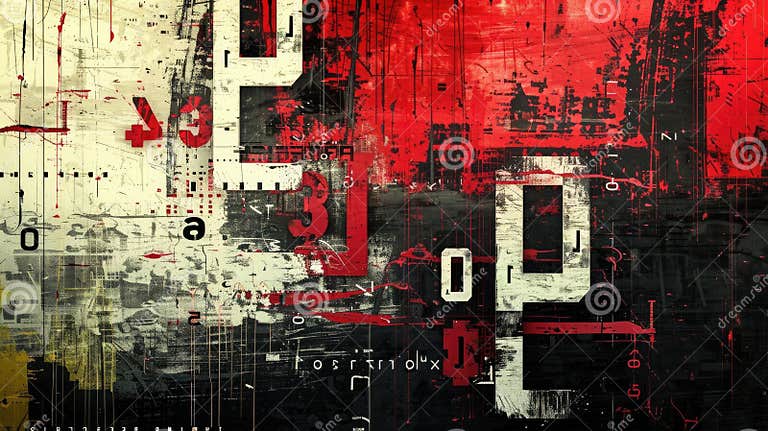 Futuristic Data Visualization with Numbers, Binary Code, Cyberpunk ...