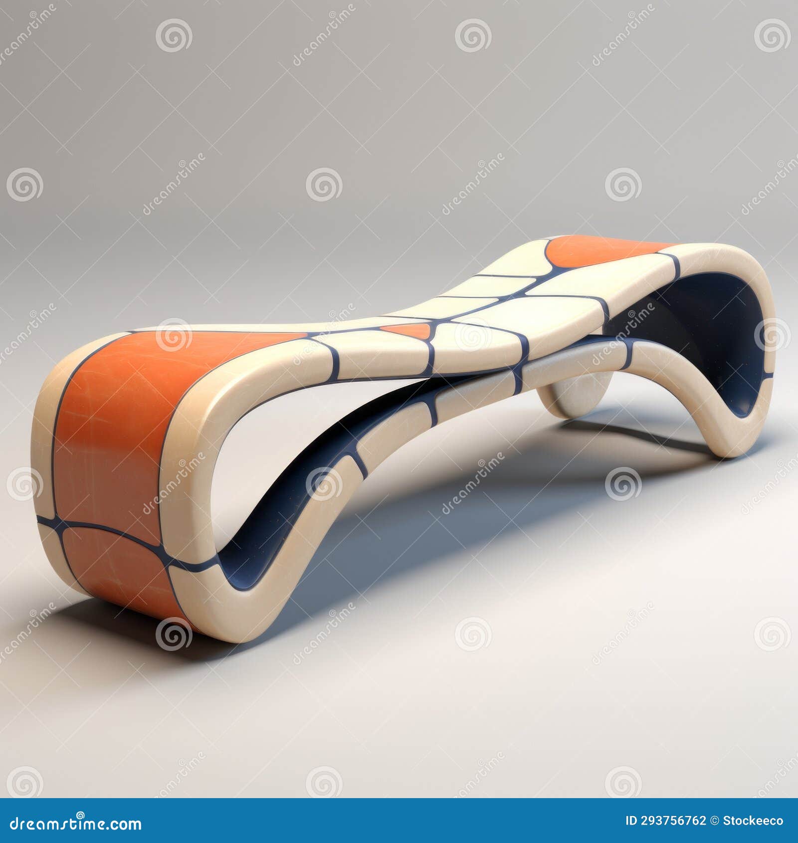 Futuristic Design Bench with Organic Synthesis and Aerospace Elements ...