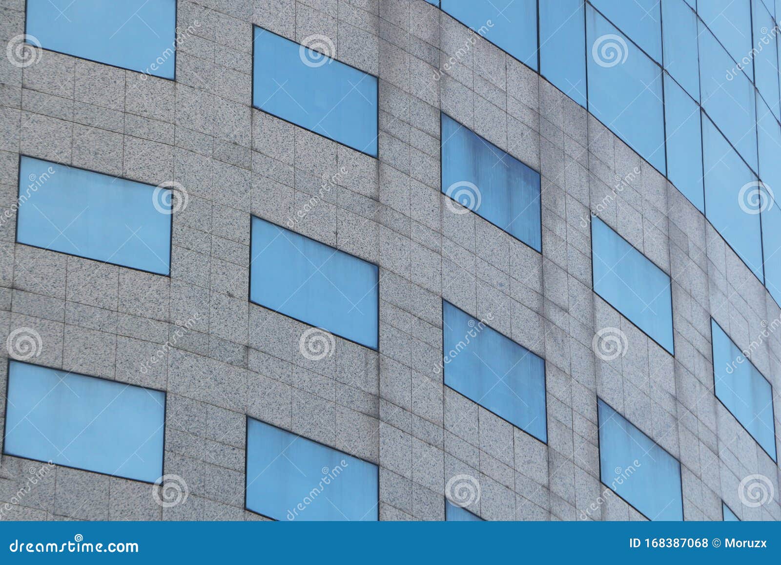 Futuristic Design of Windows on a Modern Building Stock Photo - Image ...