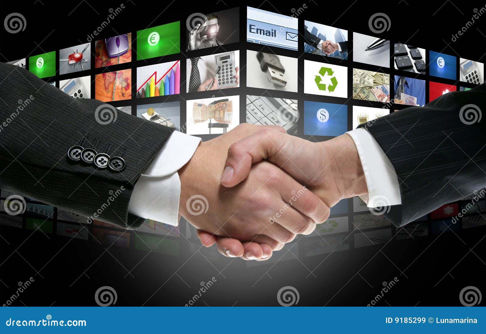 Futuristic Digital Age TV and Channels Background Stock Image - Image ...