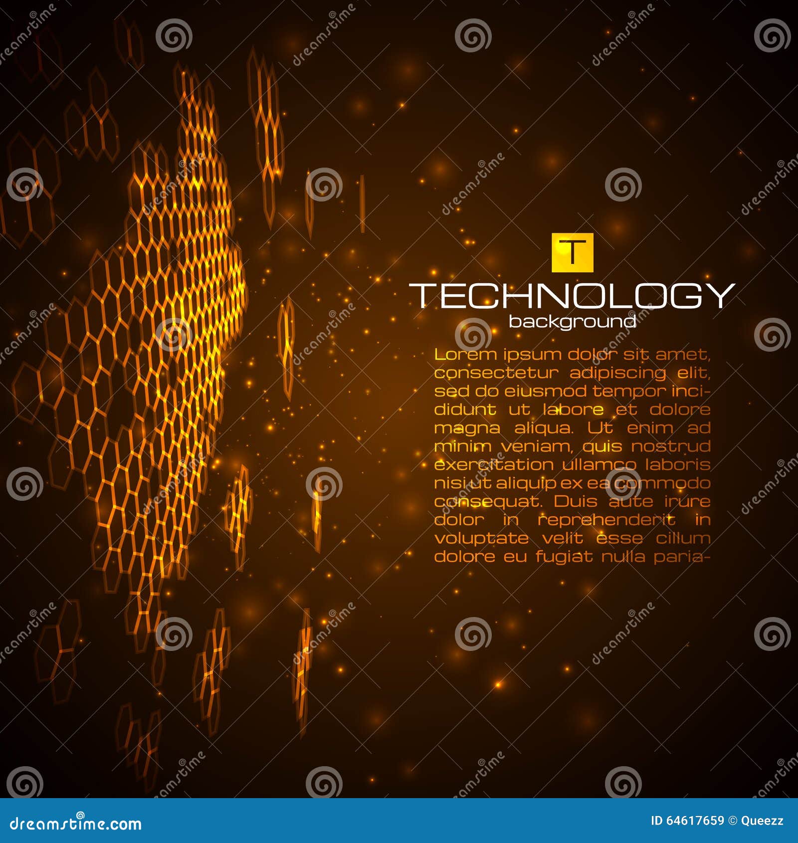 Futuristic Digital Background with Space for Text. Stock Vector ...