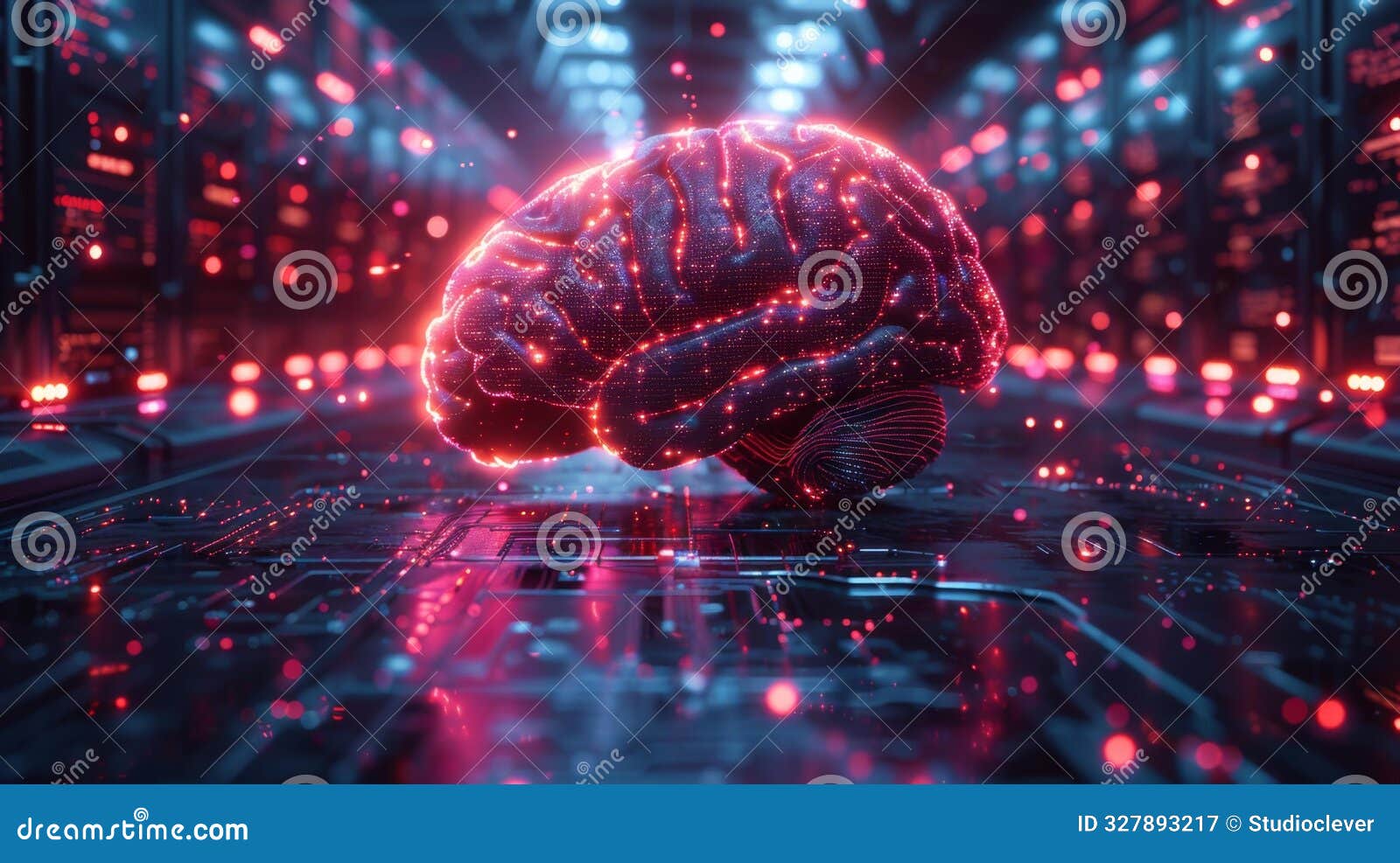 Futuristic Digital Brain in Data Center - Generative Ai Stock ... Futuristic Digital Brain in Data Center - Generative Ai Stock ...