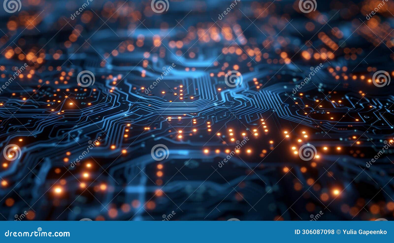 Futuristic Digital Circuitry Patterns, Symbolizing the Convergence of ...