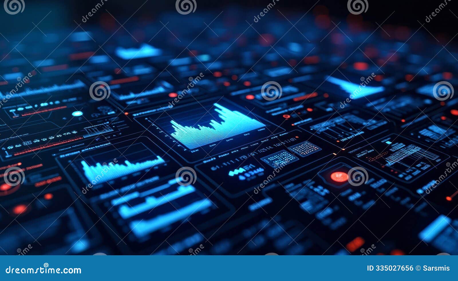 Digital Dashboard With Various Data Visualizations, Including Bar ... Digital Dashboard With Various Data Visualizations, Including Bar ...