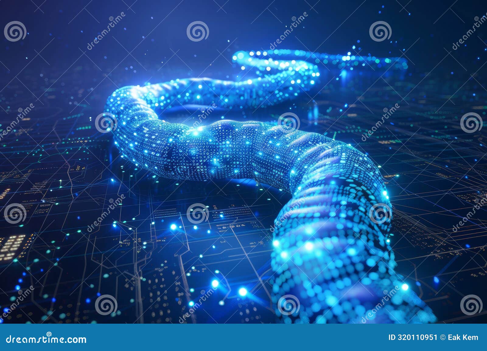 Futuristic Digital Data Pathway Navigating through Advanced Tech and ...