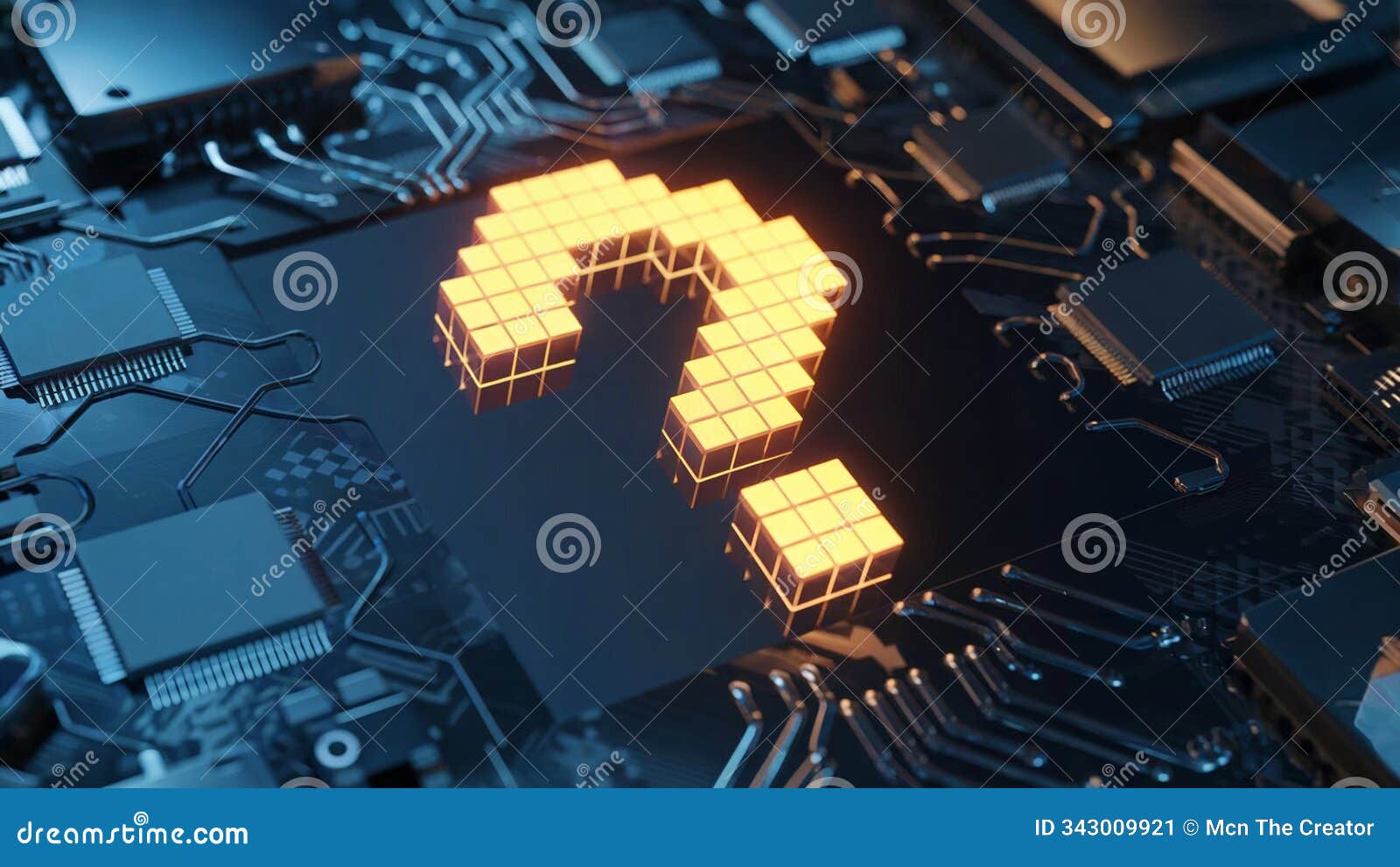 Focus On One Big Red Question Mark And Some White Question Mark Put On ...