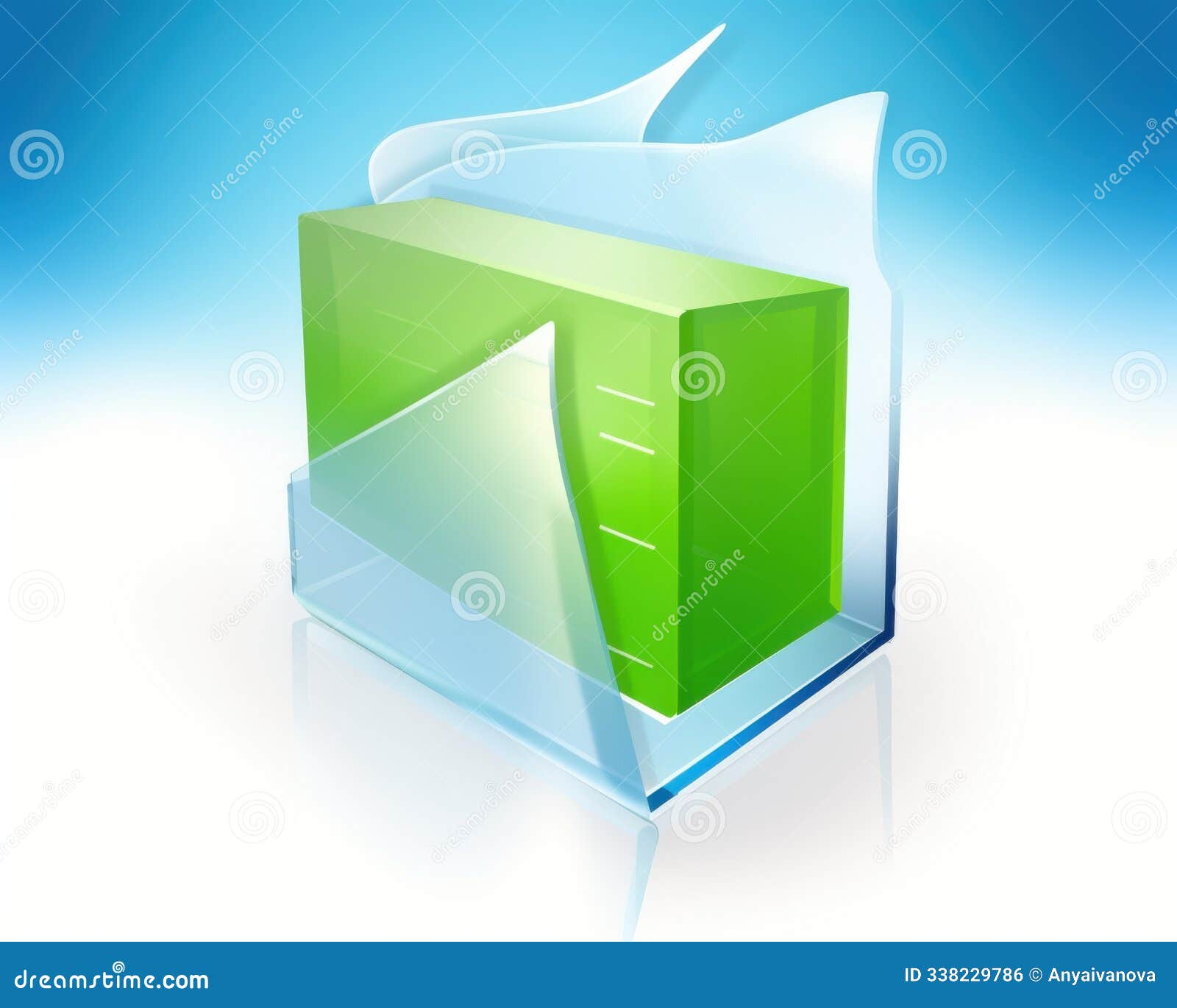 Futuristic Digital File Icon with Transparent Effects for Technology ...