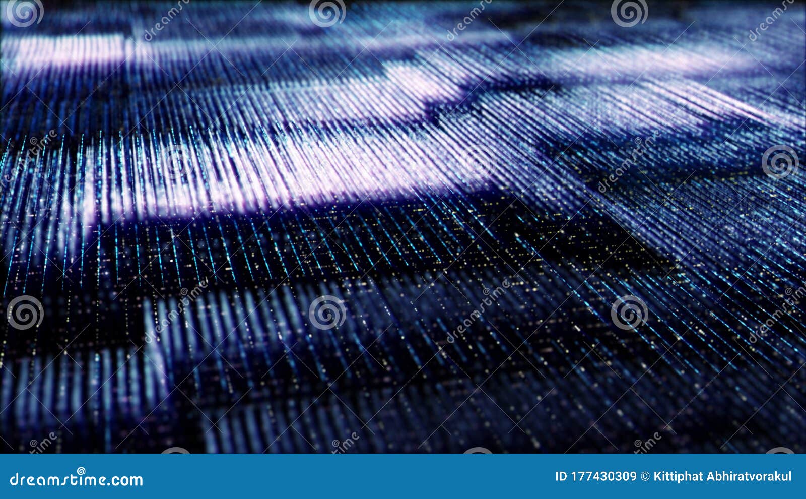 Futuristic Matrix Grid Particles in Cyber Space Background Stock ...