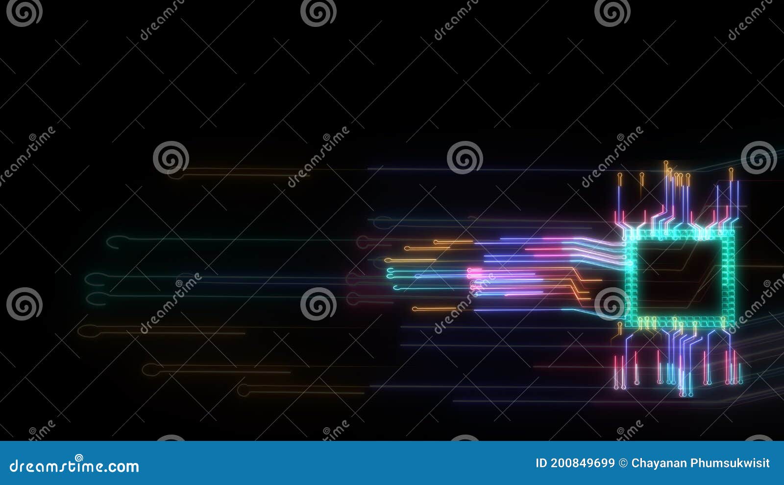 Laser Circuit Background Means Futuristic Design Stock Photography ...