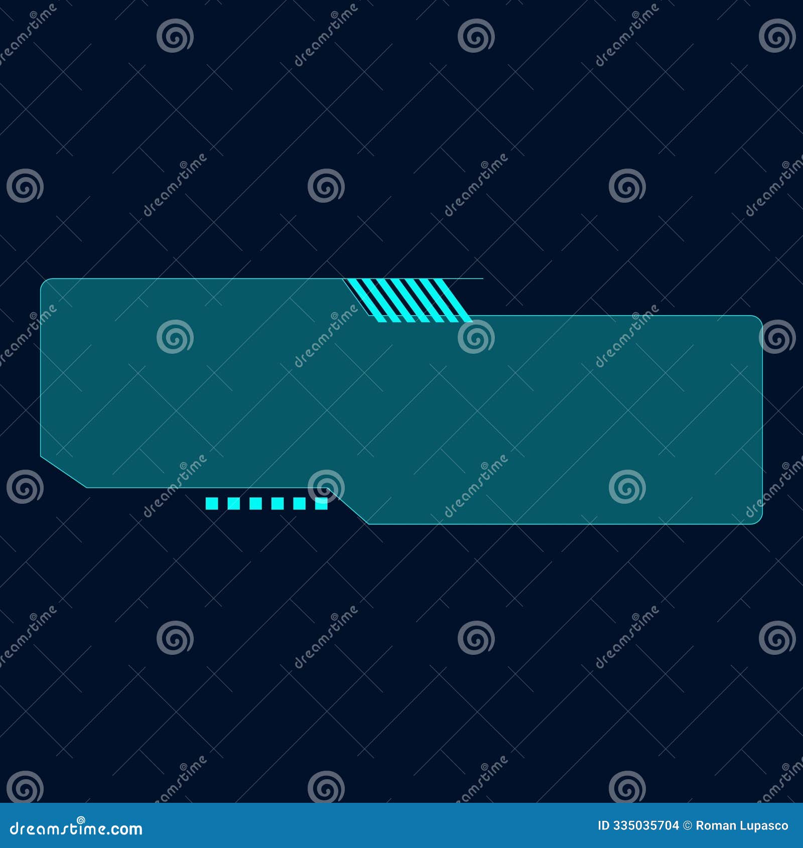Futuristic Digital Interface. Abstract Tech UI Element, Modern Sci-fi ...