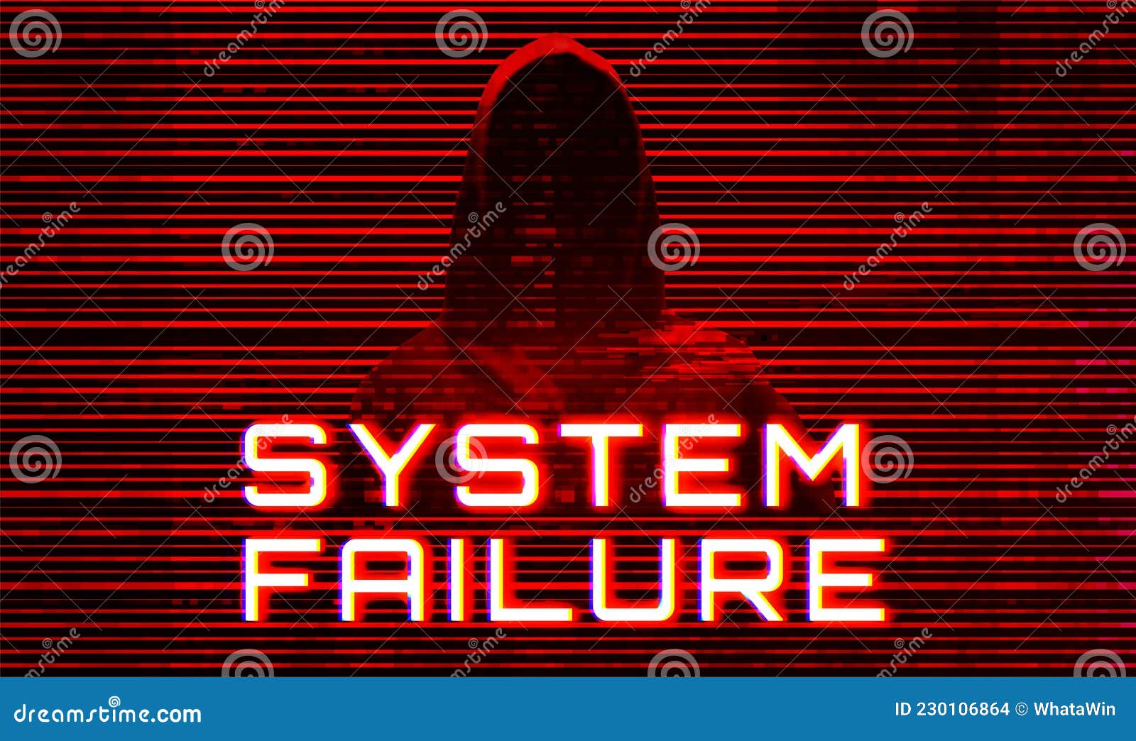 Futuristic Digital Technology Vector Background. Cyber Attack Stock ...