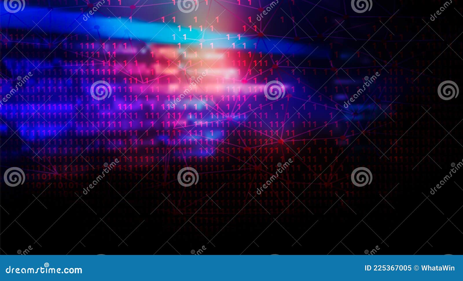 Futuristic Digital Technology Vector Background. Cyber Attack ...