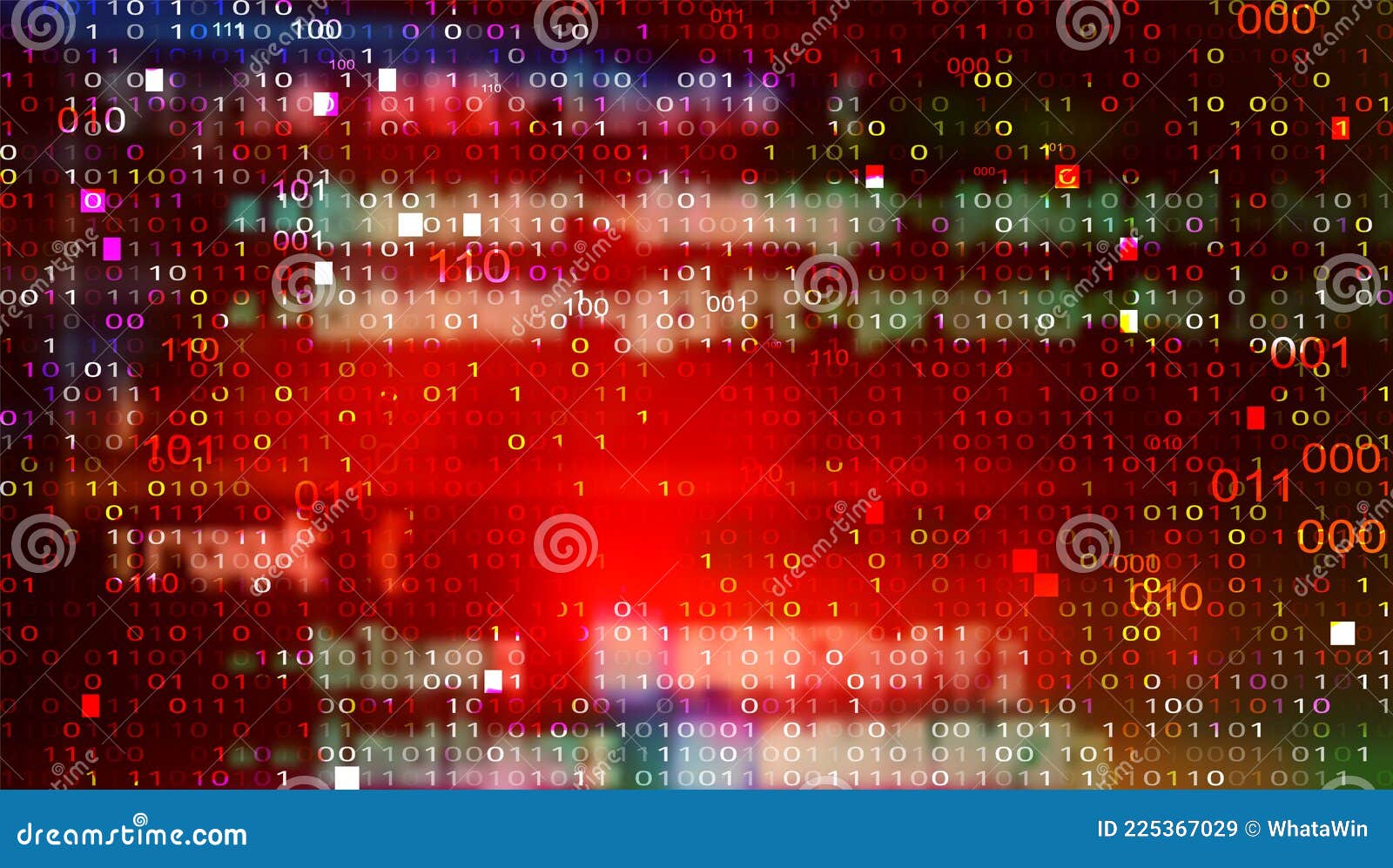 Futuristic Digital Technology Vector Background. Cyber Attack ...