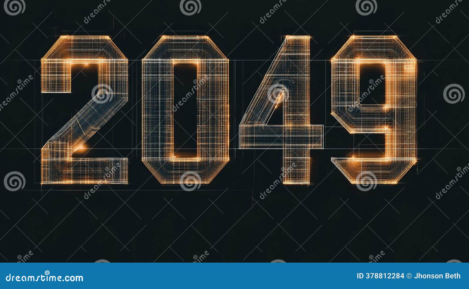 2049 Year, Happy New Year 2049 Vector, 2049 Number Design Vector ...