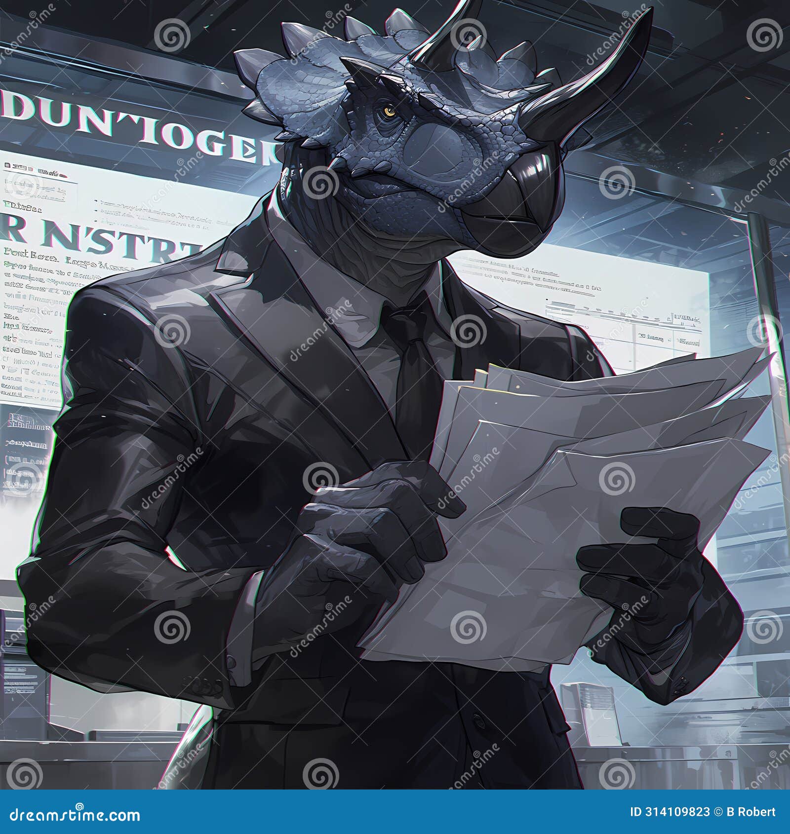 Corporate Dinosaur, Outdated Management Method Of Leader For Office ...