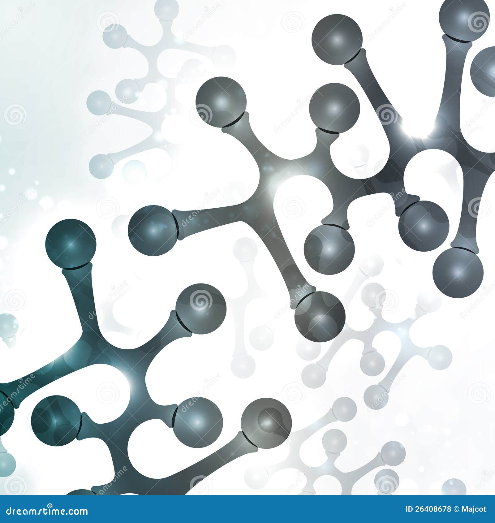 Futuristic dna stock vector. Illustration of biotechnology - 26408678